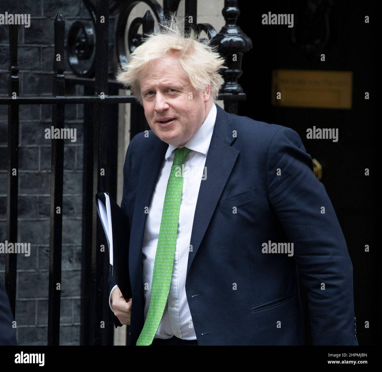 Boris Johnson the British Prime Minister leaves Number 10 Downing ...