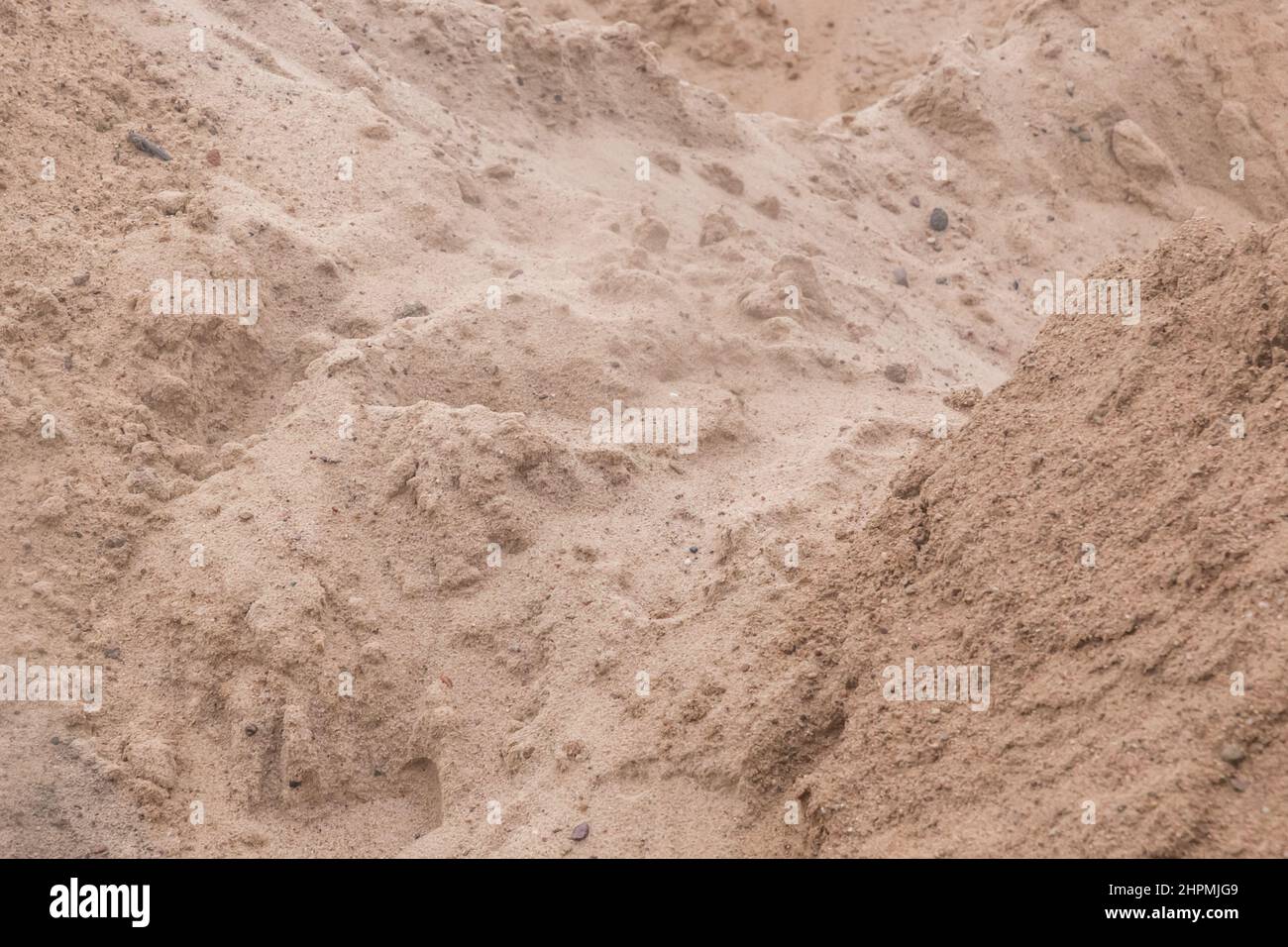 A pile of sand natural element for building surface texture ...