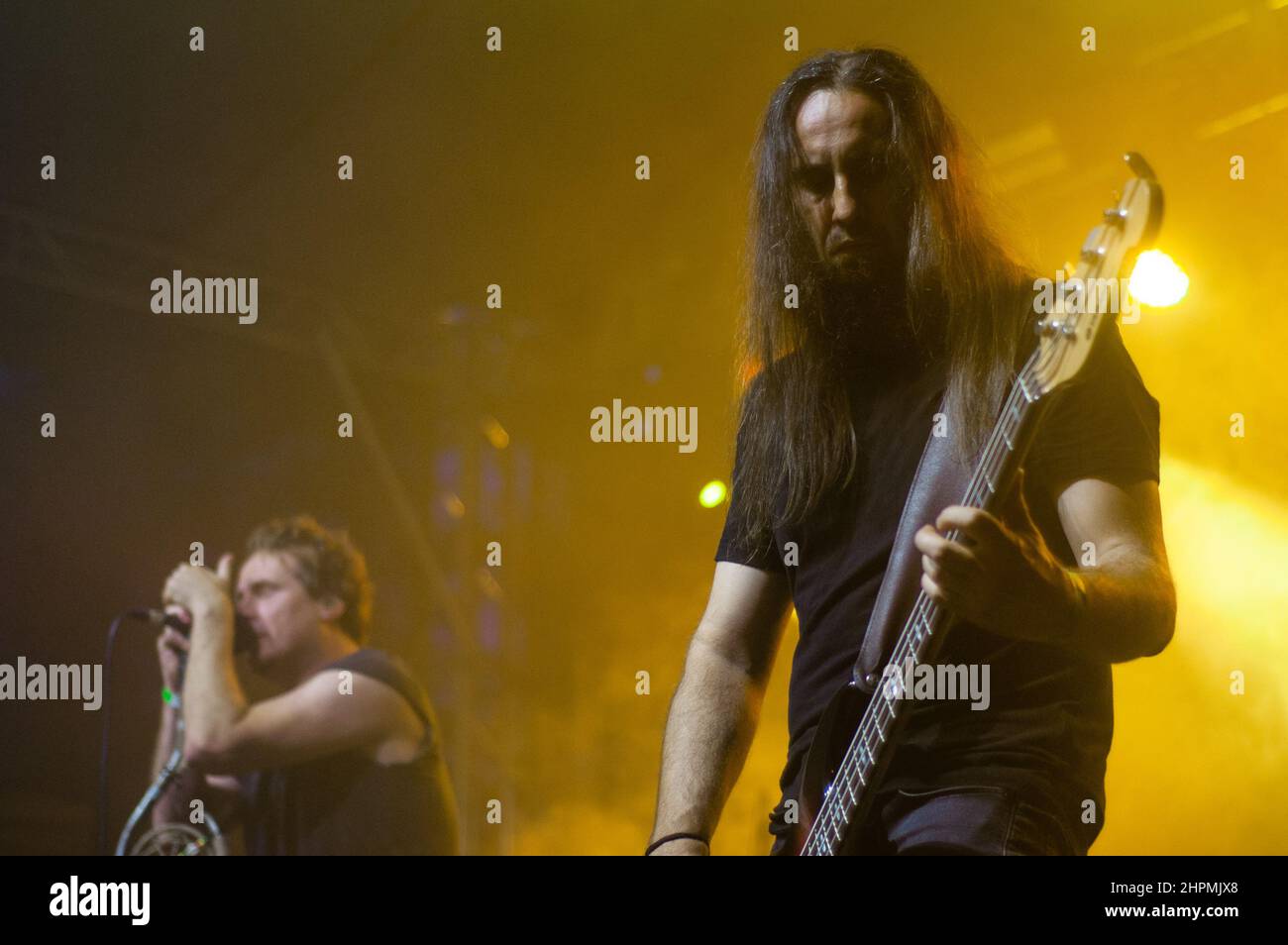 Cochise, Paweł Małaszyński at the concert in Tychy, Poland Stock Photo ...