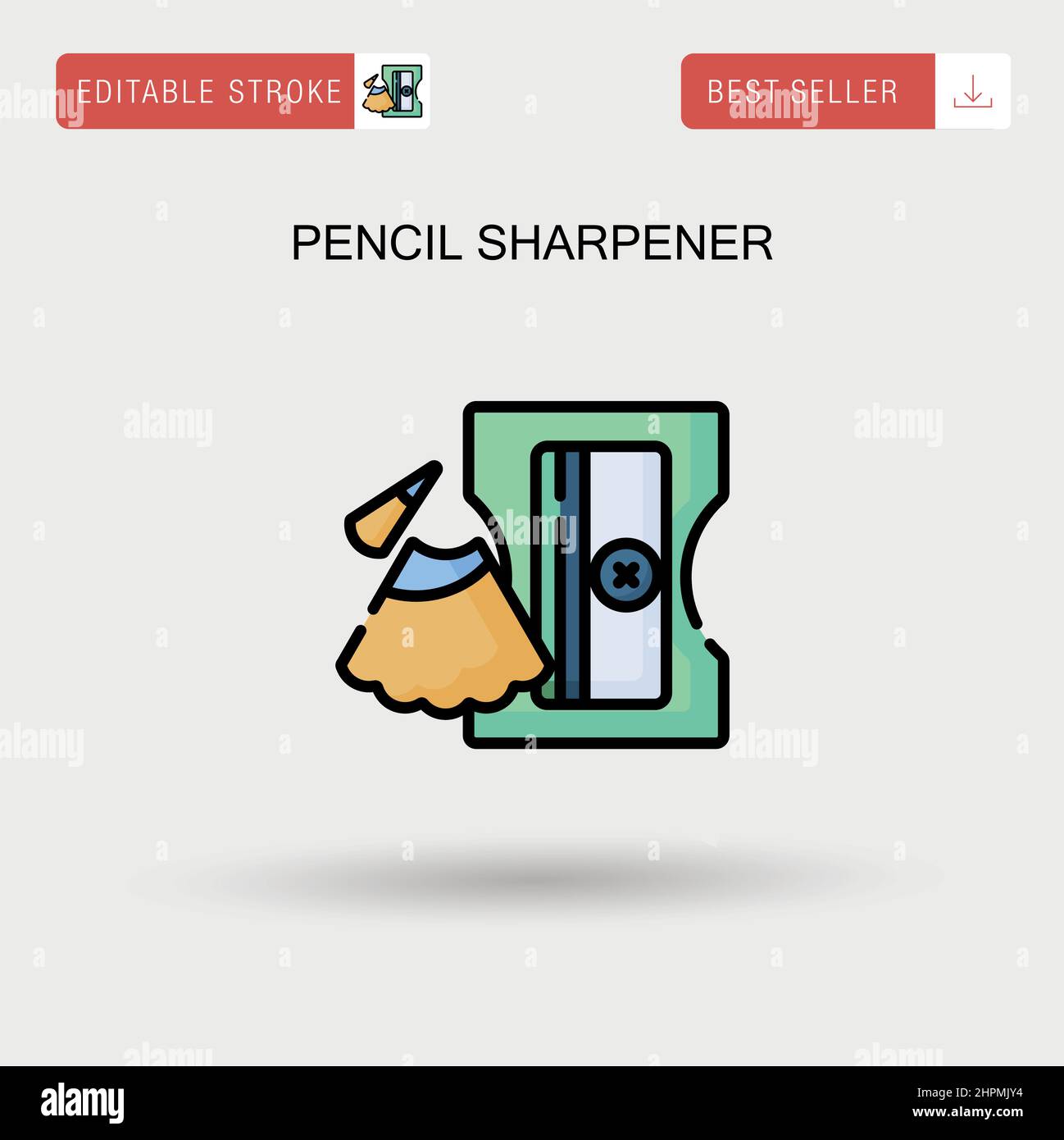 School sharpener icon simple Stock Vector Images - Alamy
