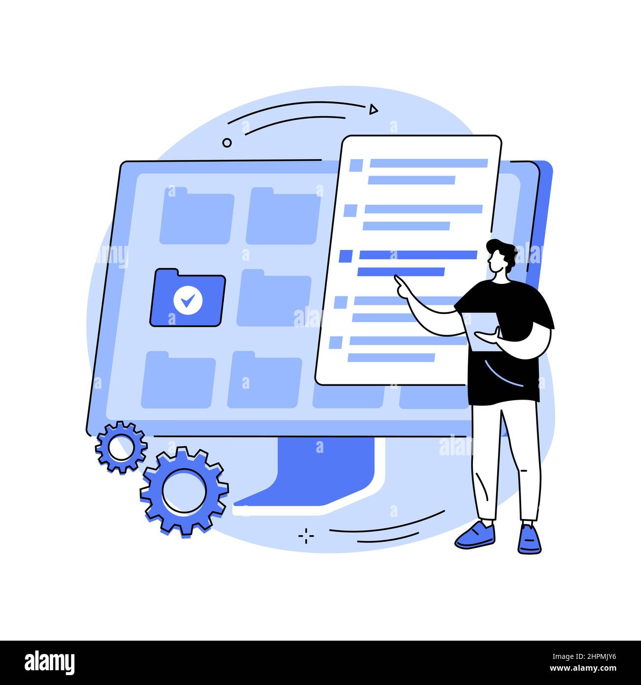 Electronic records management Stock Vector Images - Alamy