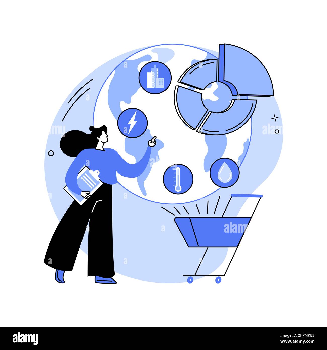 World consumption abstract concept vector illustration Stock Vector ...