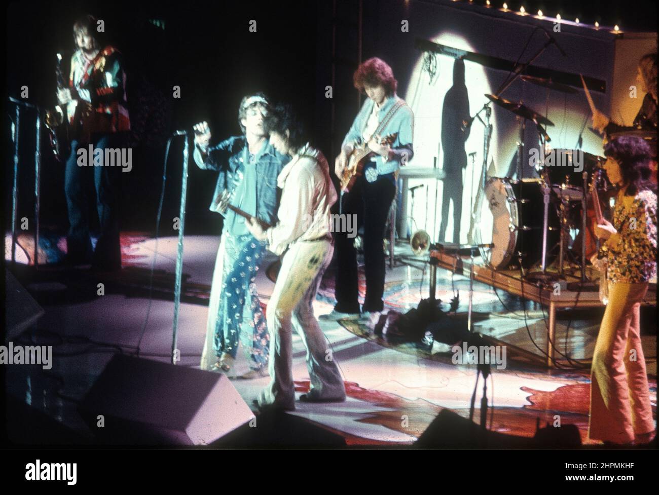 The rolling stones in concert 1970's hi-res stock photography and ...