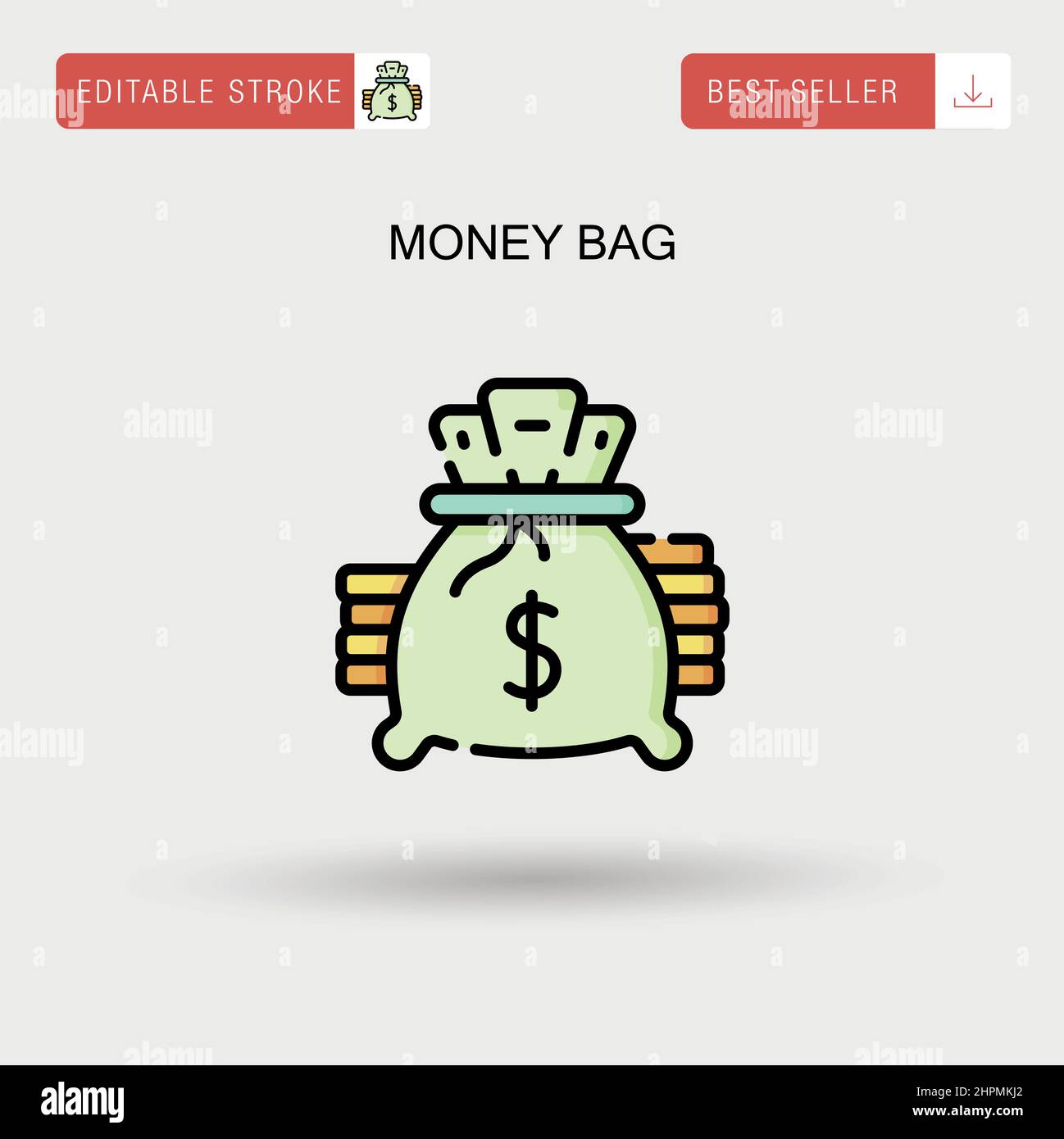 Money bag dollar Stock Vector Images - Alamy