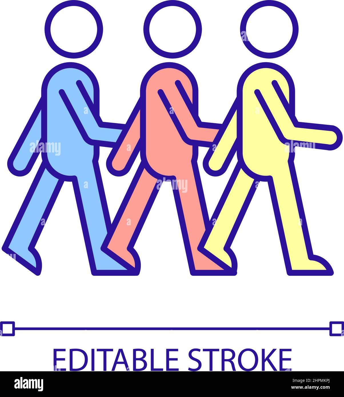 Passersby RGB color icon Stock Vector Image & Art - Alamy