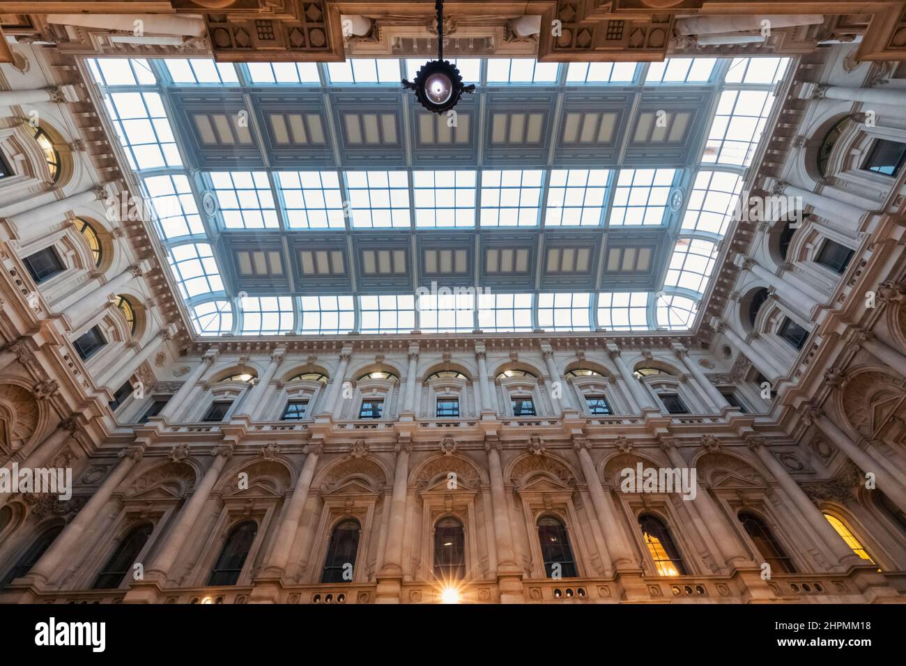 England, London, City of London, The Royal Exchange Building, Interior ...