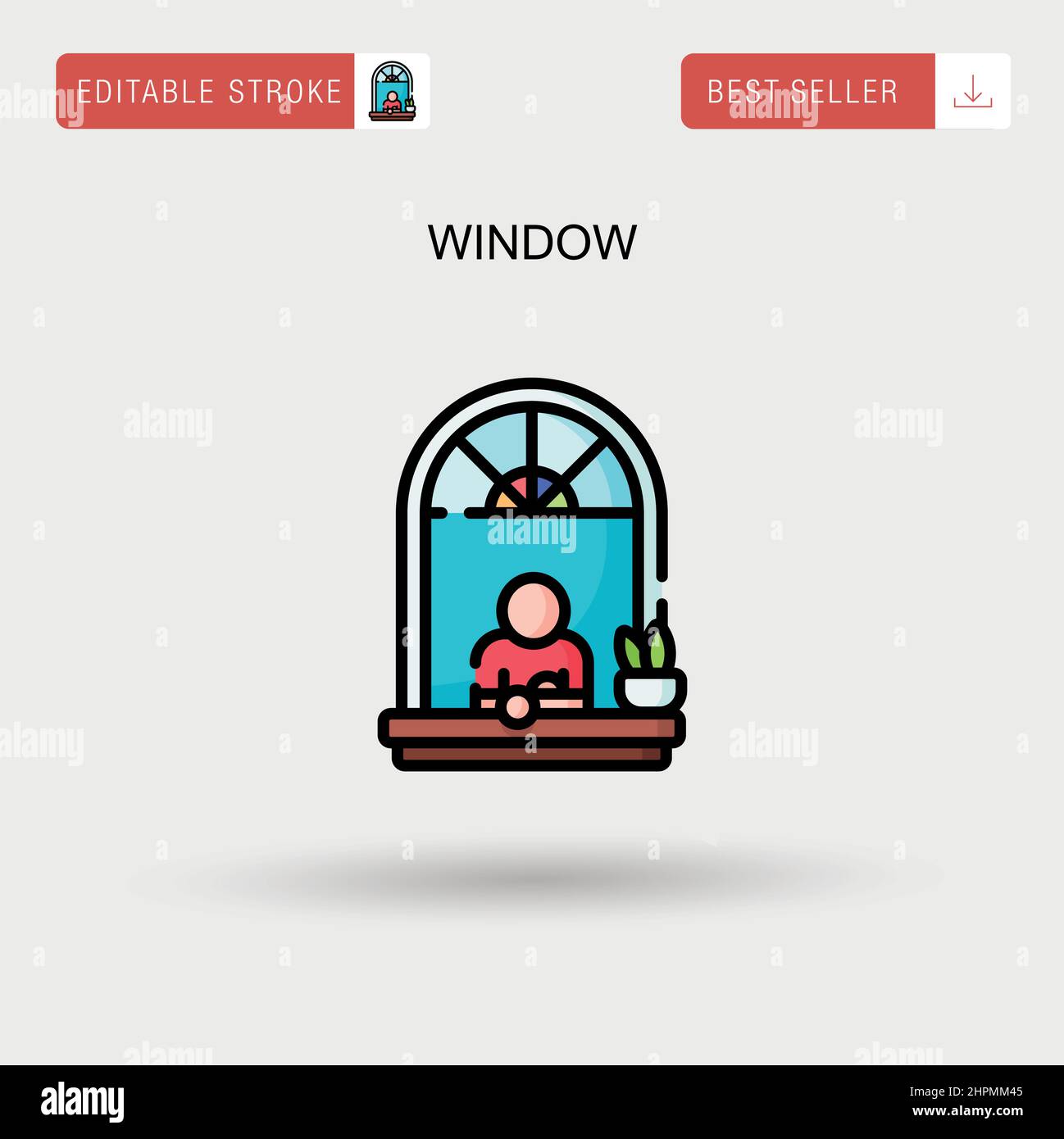 Window Simple vector icon Stock Vector Image & Art - Alamy