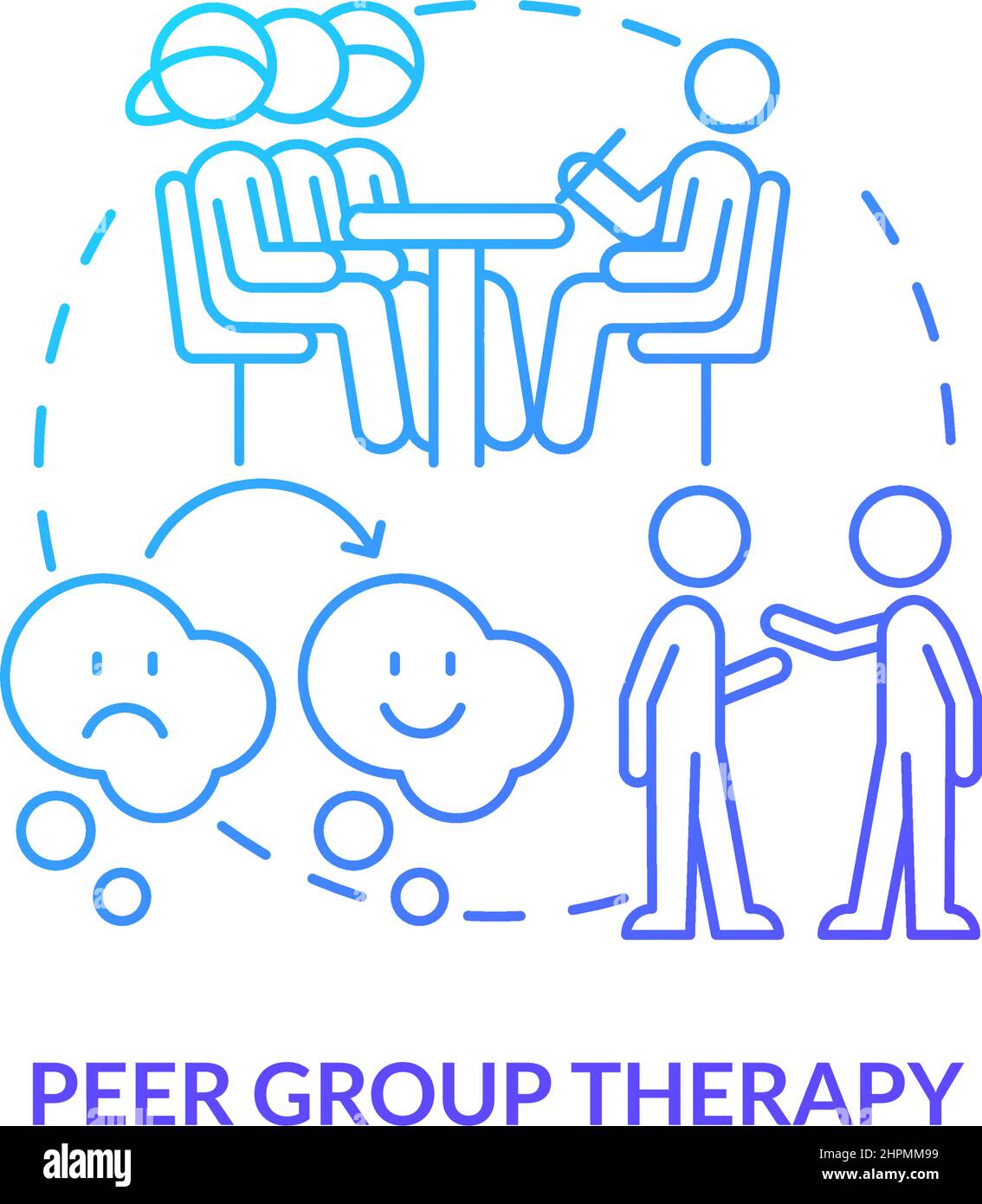 Peer to peer counseling Cut Out Stock Images & Pictures - Alamy