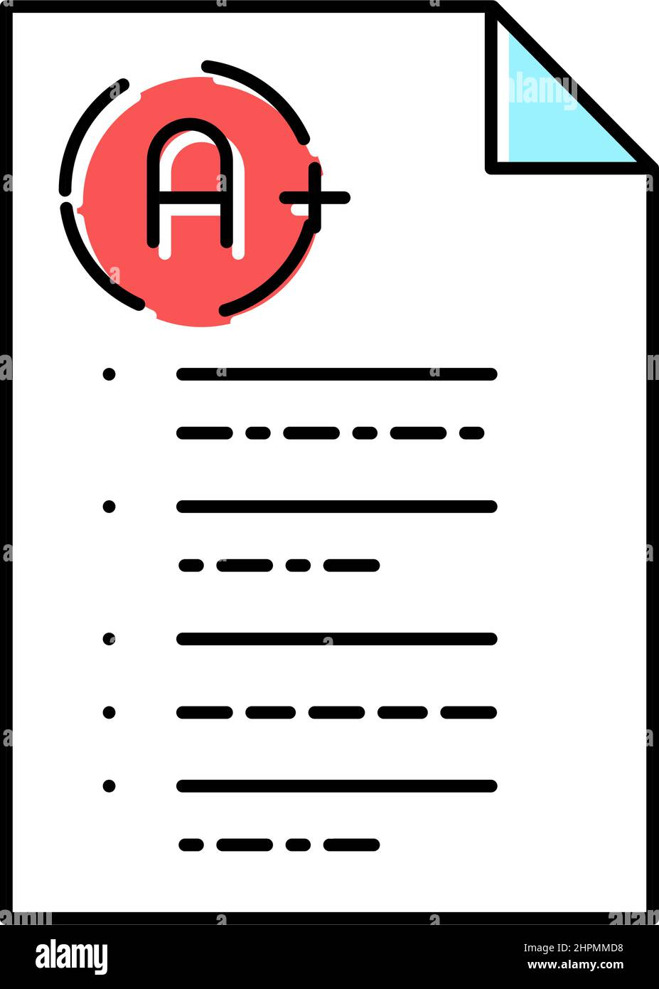 test perfect result color icon vector illustration Stock Vector Image ...