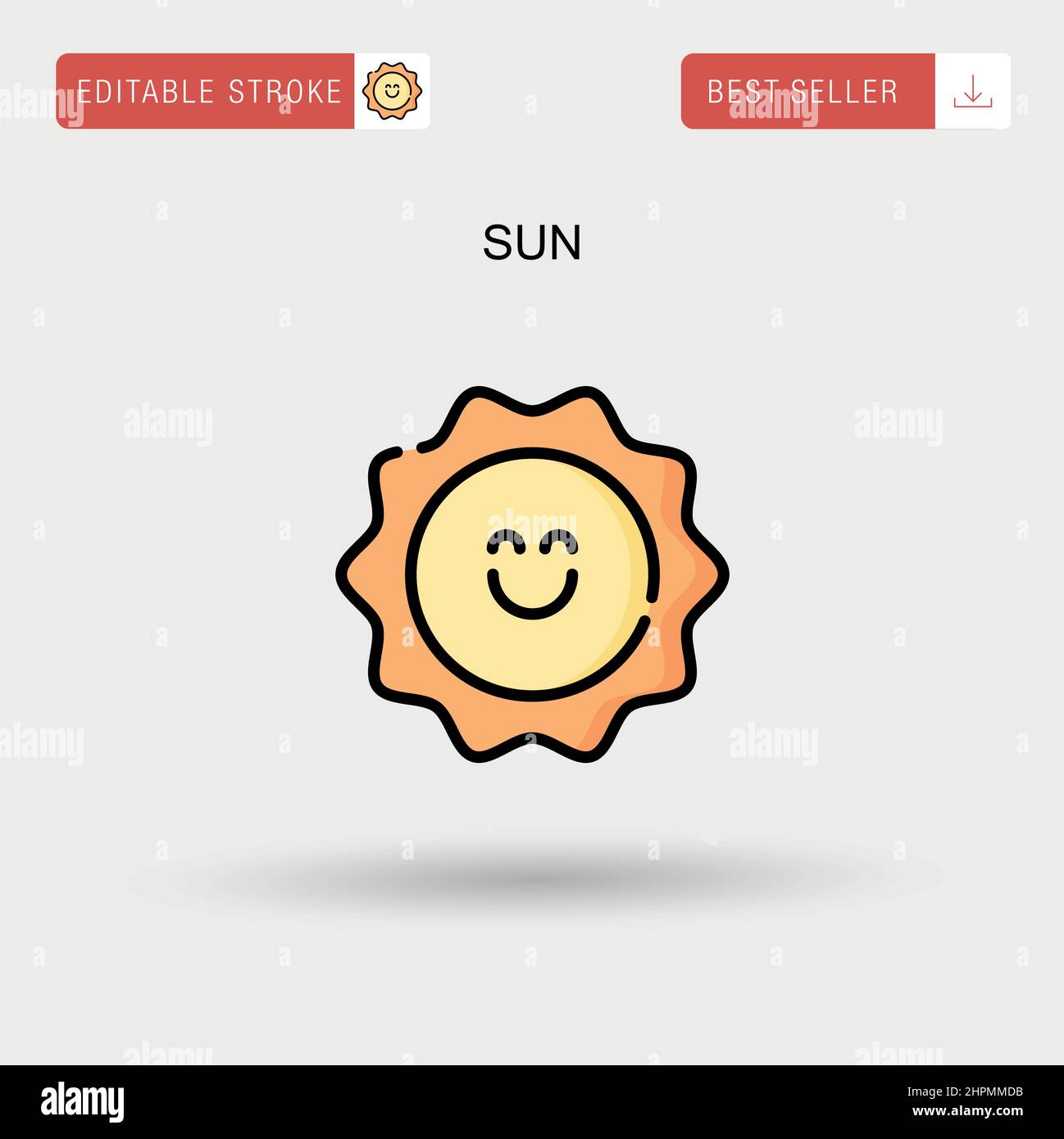 Sun Simple vector icon Stock Vector Image & Art - Alamy