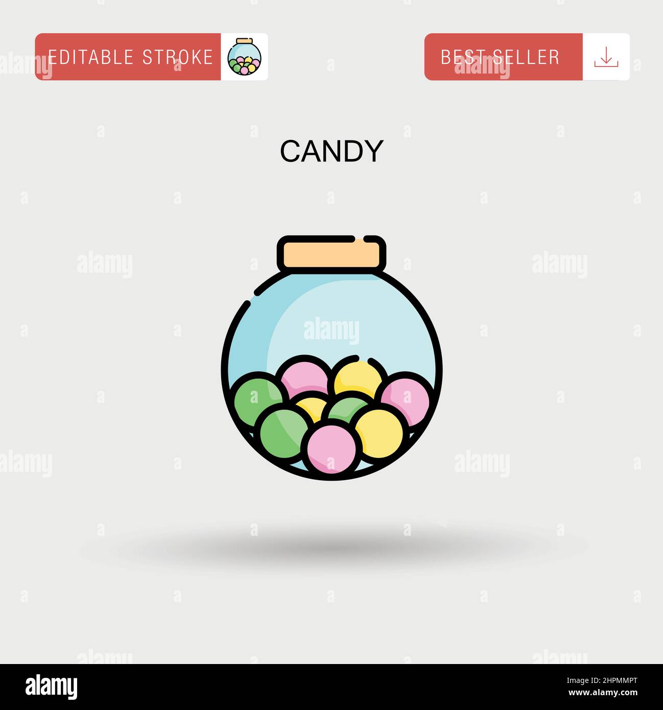 Candy Simple vector icon Stock Vector Image & Art - Alamy