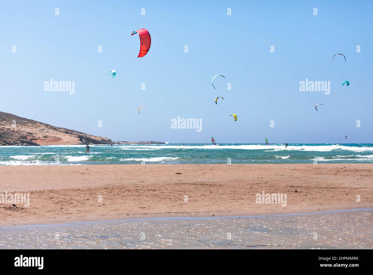 Prasonisi beach surf hi-res stock photography and images - Alamy