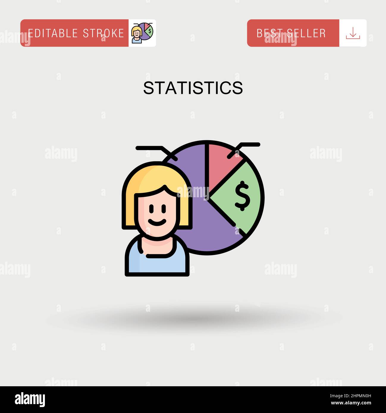 Statistics Simple vector icon Stock Vector Image & Art - Alamy