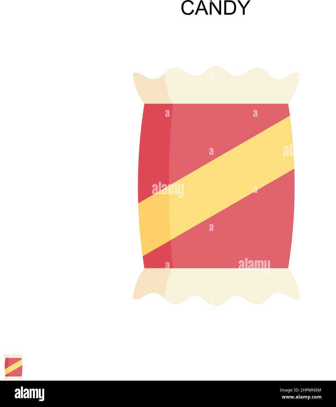 Candy Simple vector icon. Illustration symbol design template for web ...