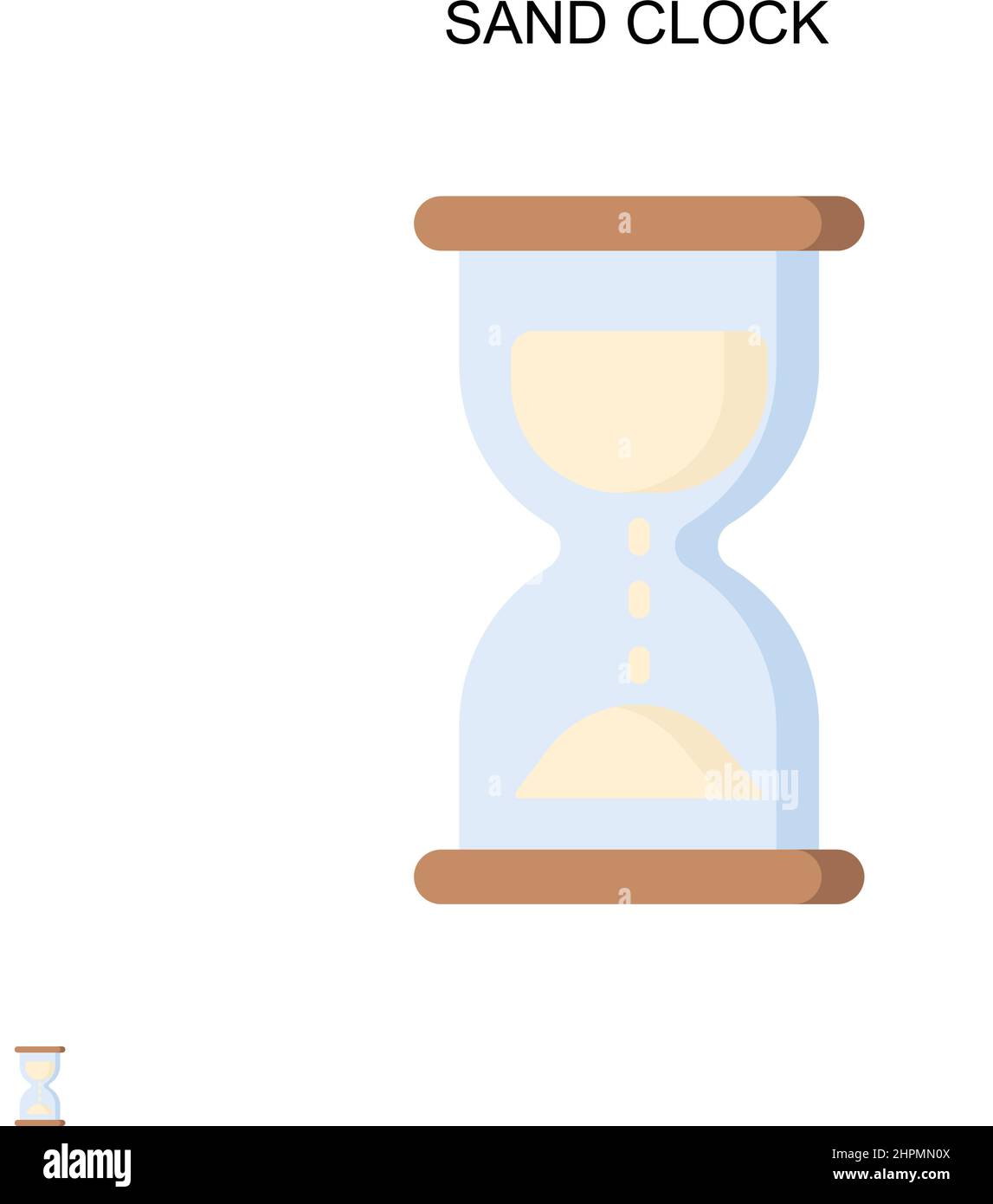 Sand clock vector Stock Vector Images - Alamy