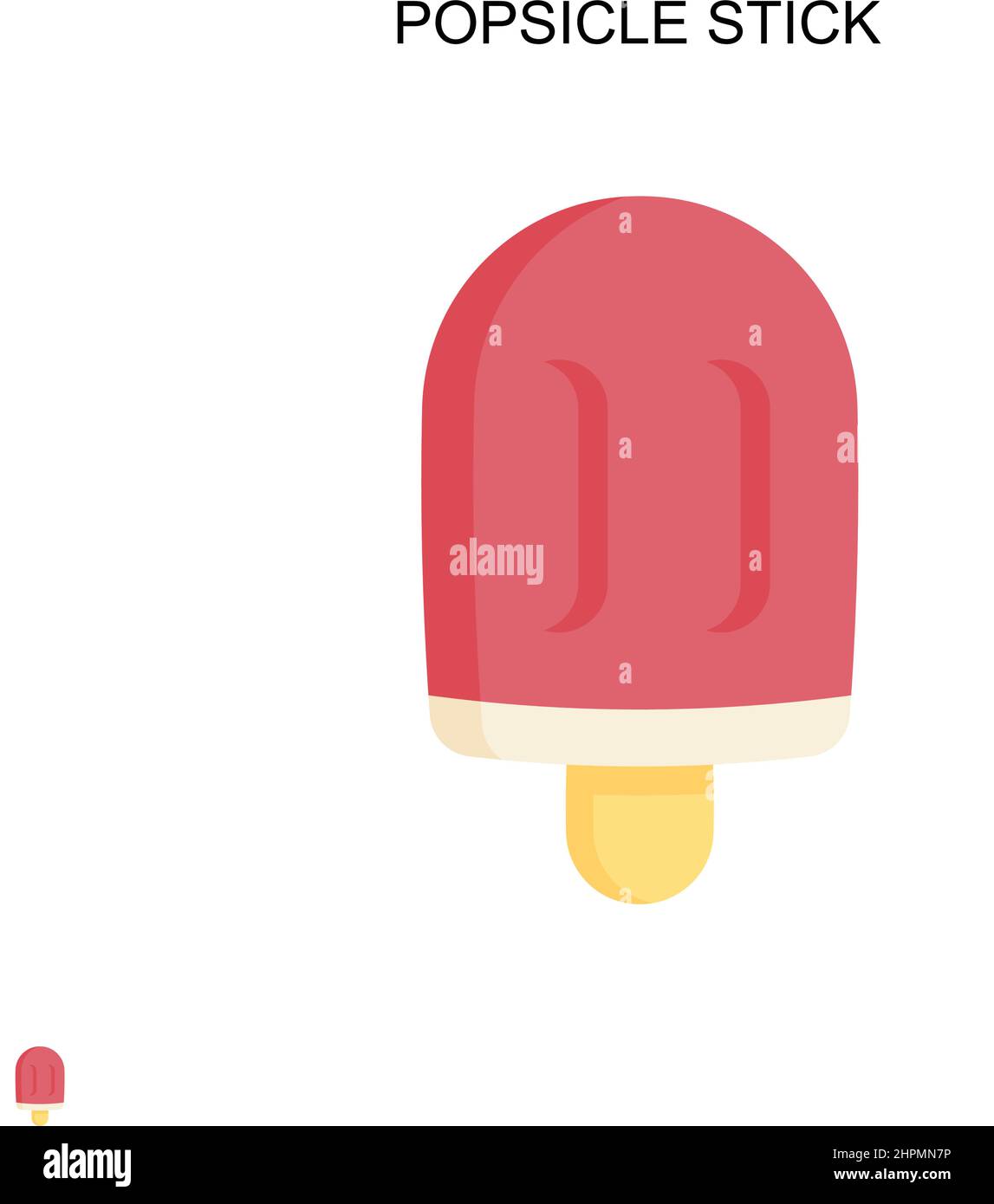 Ice cream sticks craft Stock Vector Images - Alamy