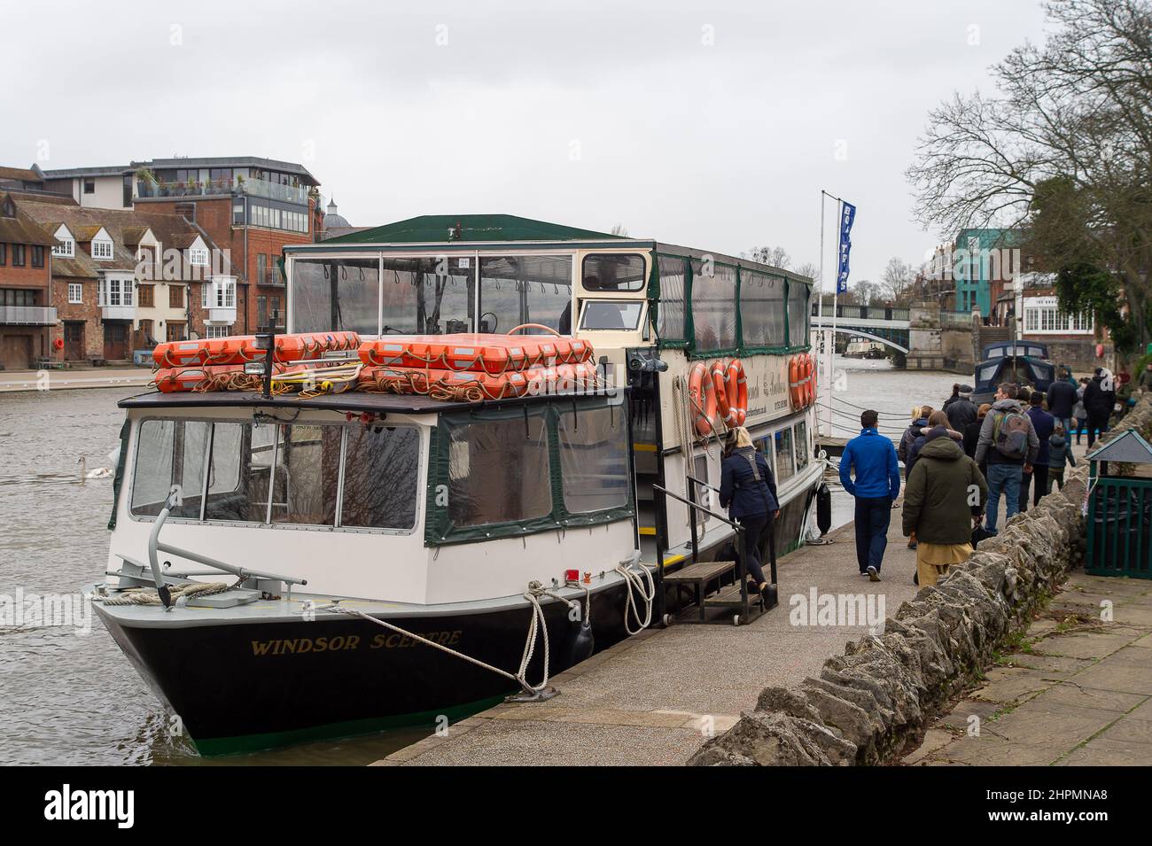 Windsor, Berkshire, UK. 22nd February, 2022. French Brothers boats were ...