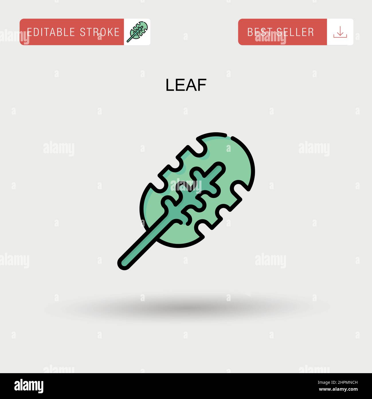 Leaf Simple vector icon Stock Vector Image & Art - Alamy