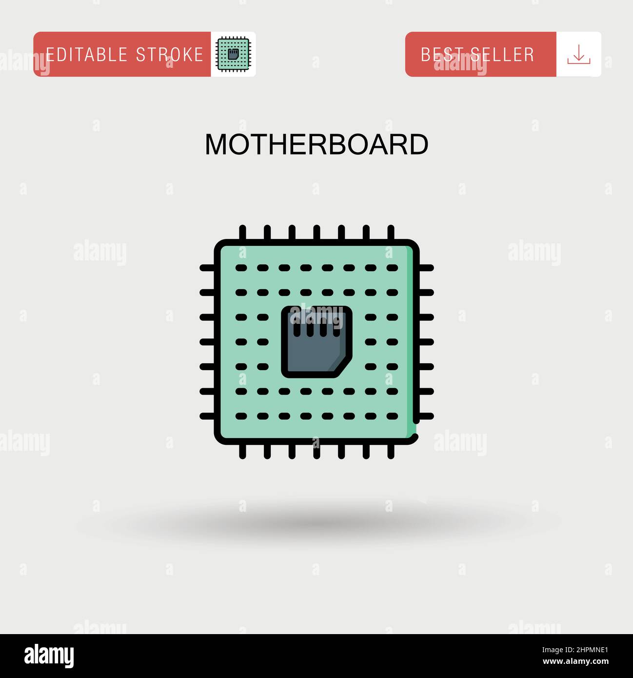 Chip icon line simple Stock Vector Images - Alamy