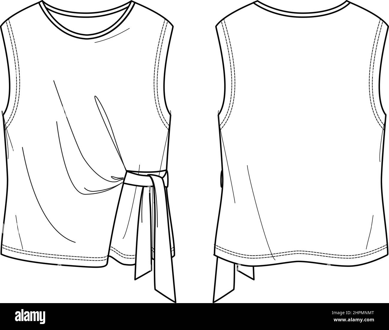Sleeveless t shirt Black and White Stock Photos & Images - Alamy