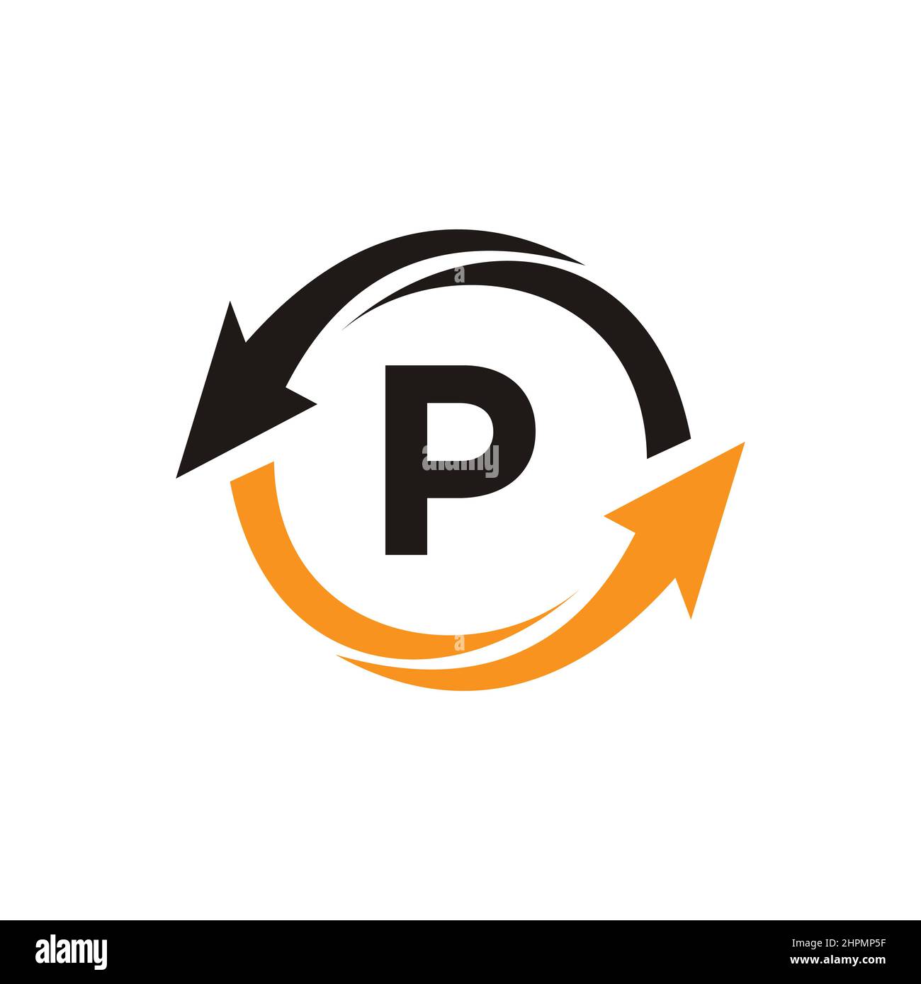 Finance Logo With P Letter Concept. Marketing And Financial Business ...