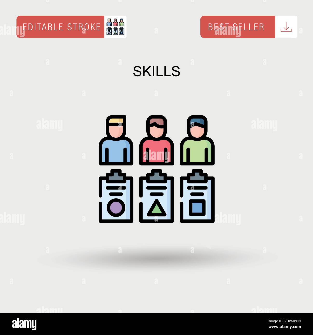 Skills Simple vector icon Stock Vector Image & Art - Alamy