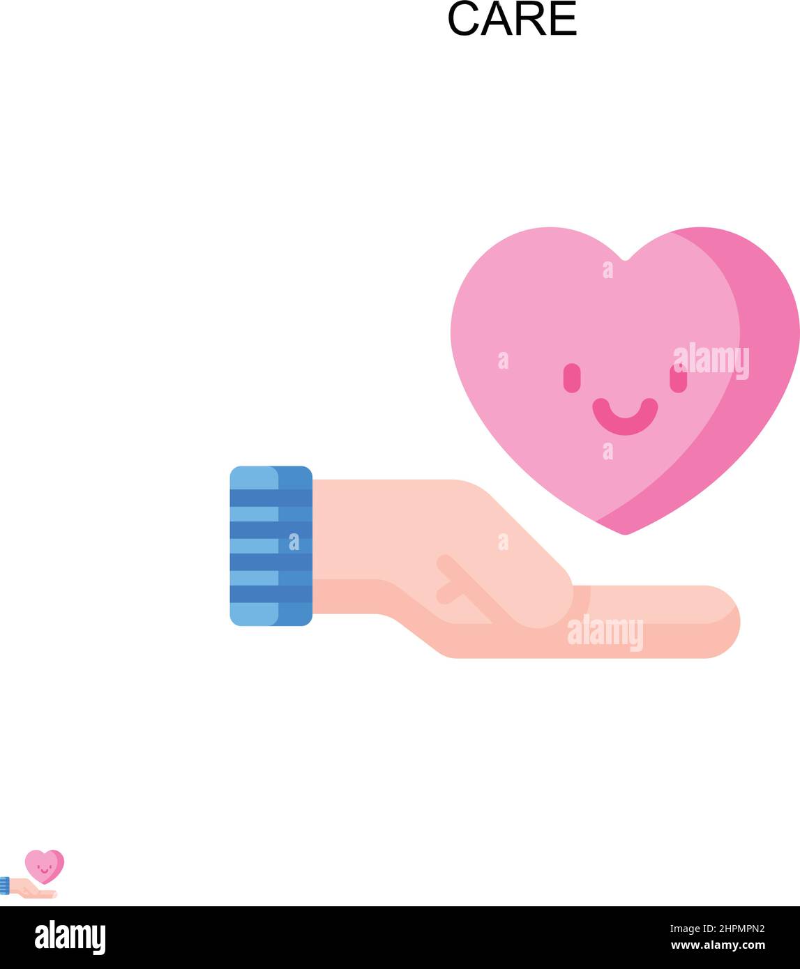 Care Simple vector icon. Illustration symbol design template for web ...