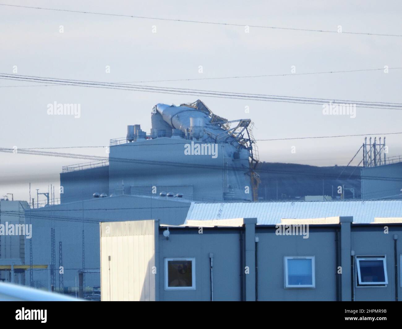 Queenborough, Kent, UK. 22nd Feb, 2022. Isle of Grain Power Station in ...
