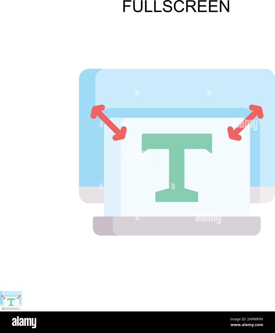 Fullscreen Simple vector icon. Illustration symbol design template for ...