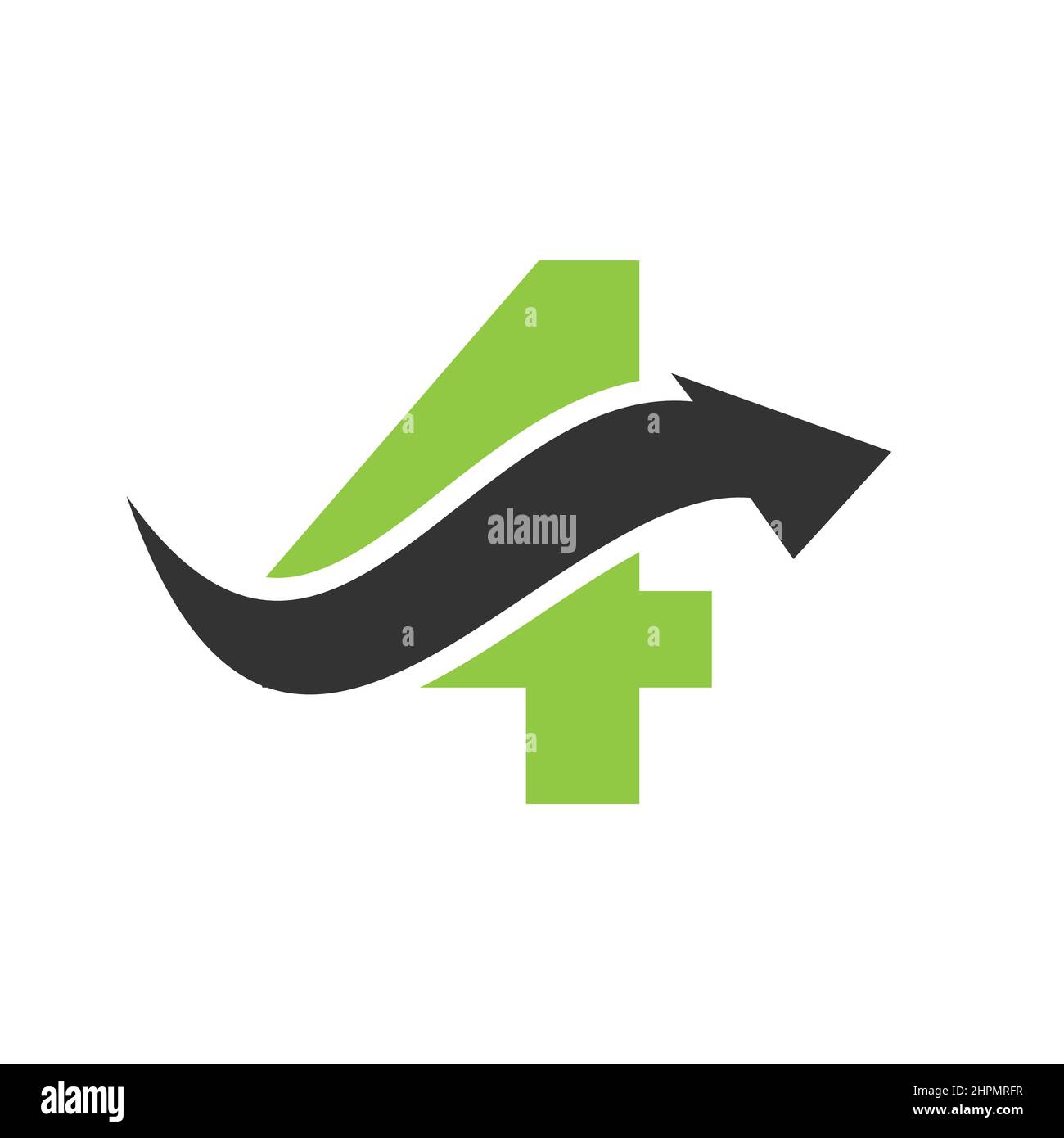 Finance Logo With 4 Letter Concept. Marketing And Financial Business ...