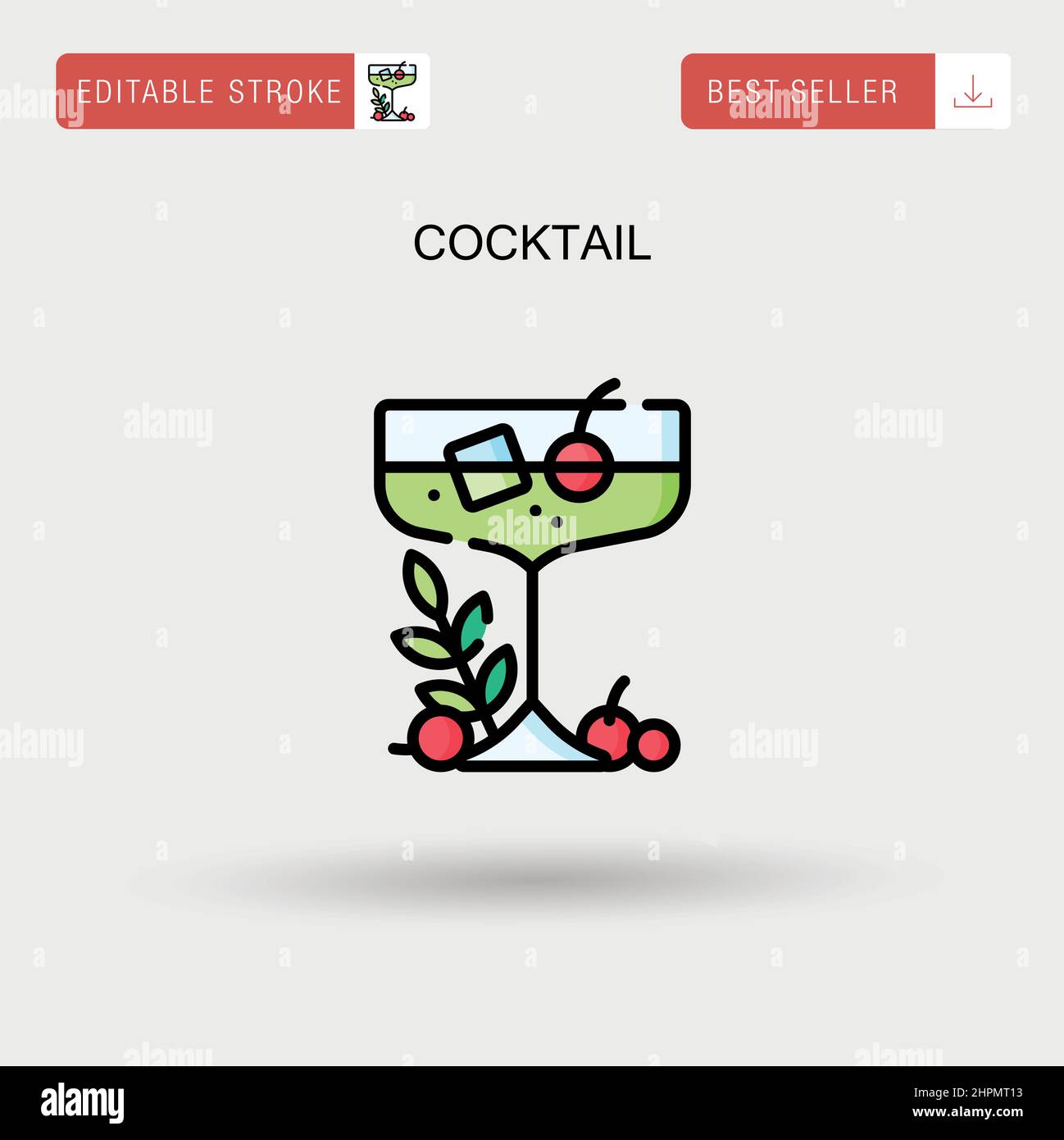 Classic cocktail icon Stock Vector Images - Alamy