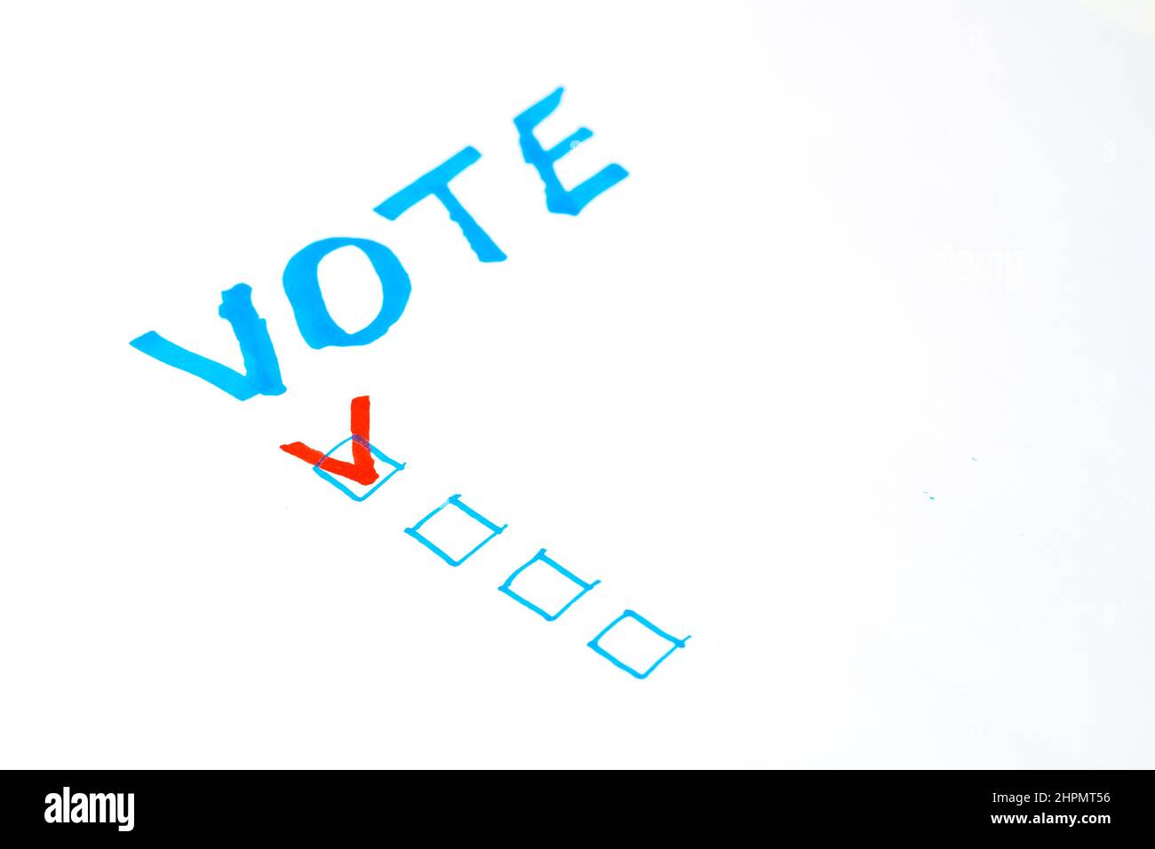 Vote word on a white background. Voting concept Stock Photo - Alamy