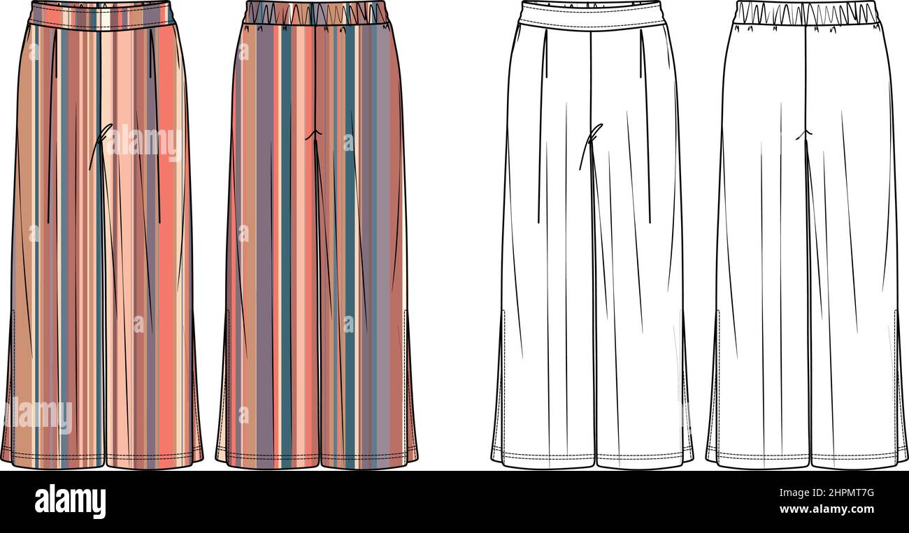 Sweatpants front and back view sketch hi-res stock photography and ...