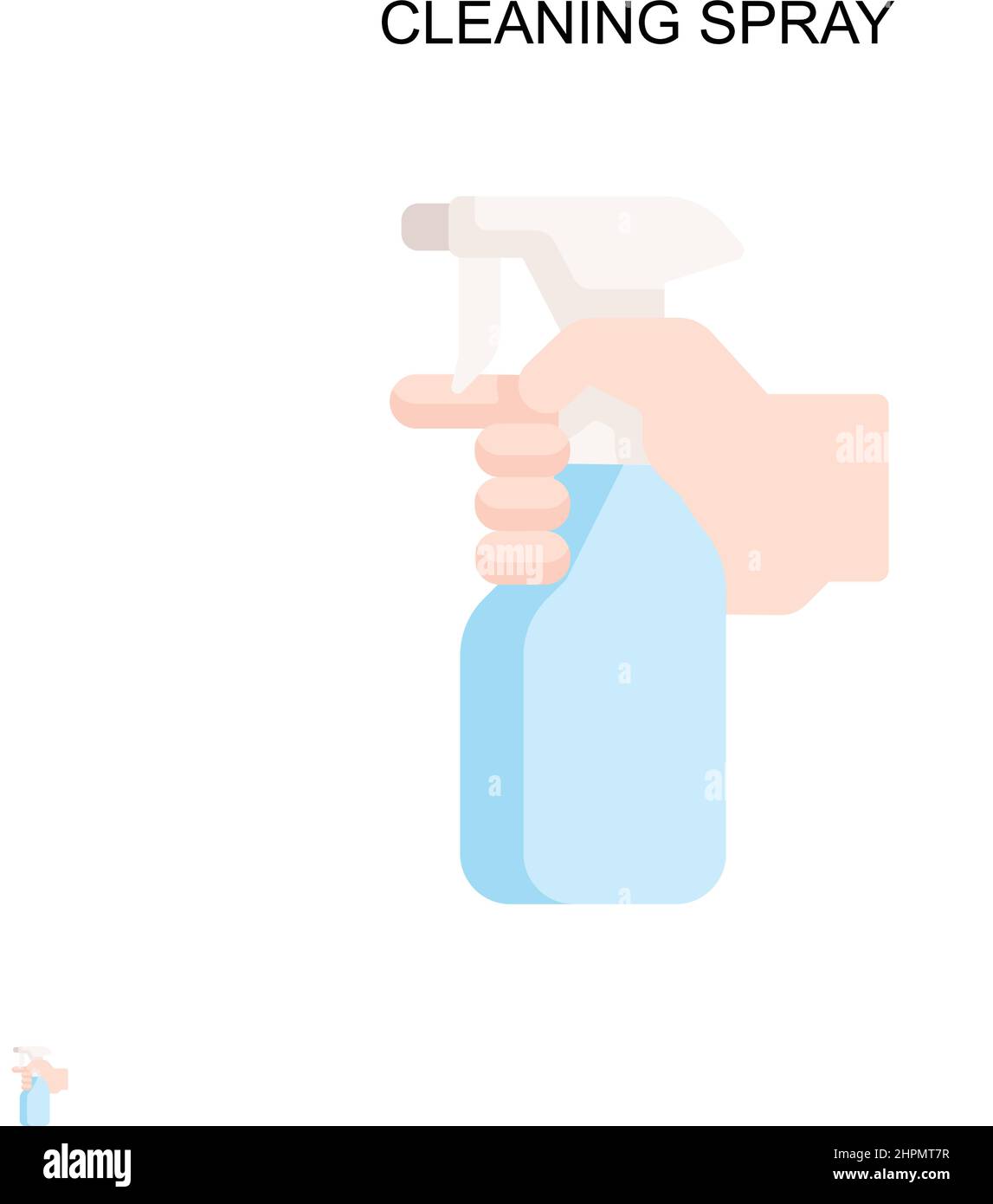 Cleaning spray Simple vector icon. Illustration symbol design template ...