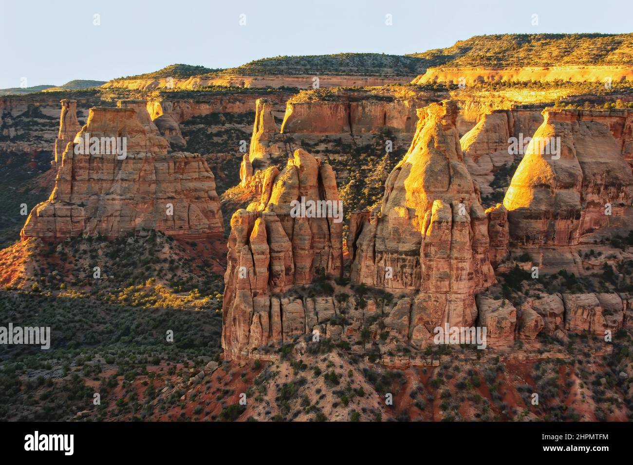 Grand View overlook in Colorado National Monument, Grand Junction, USA ...