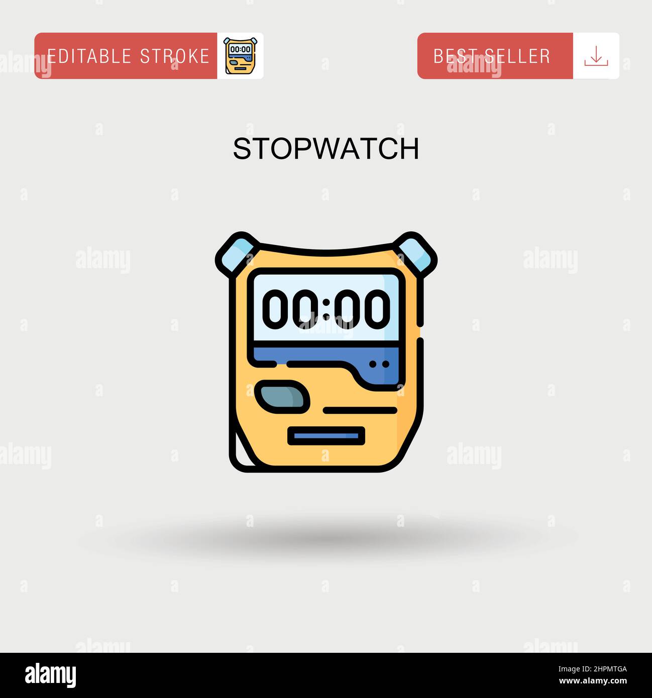 Stopwatch Simple vector icon Stock Vector Image & Art - Alamy