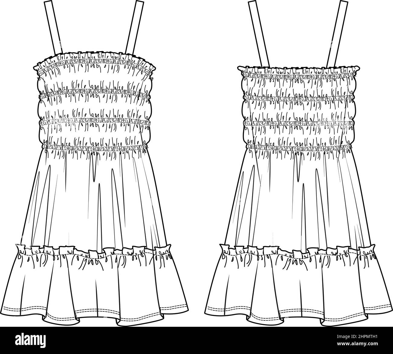 Smocking detail Stock Vector Images - Alamy