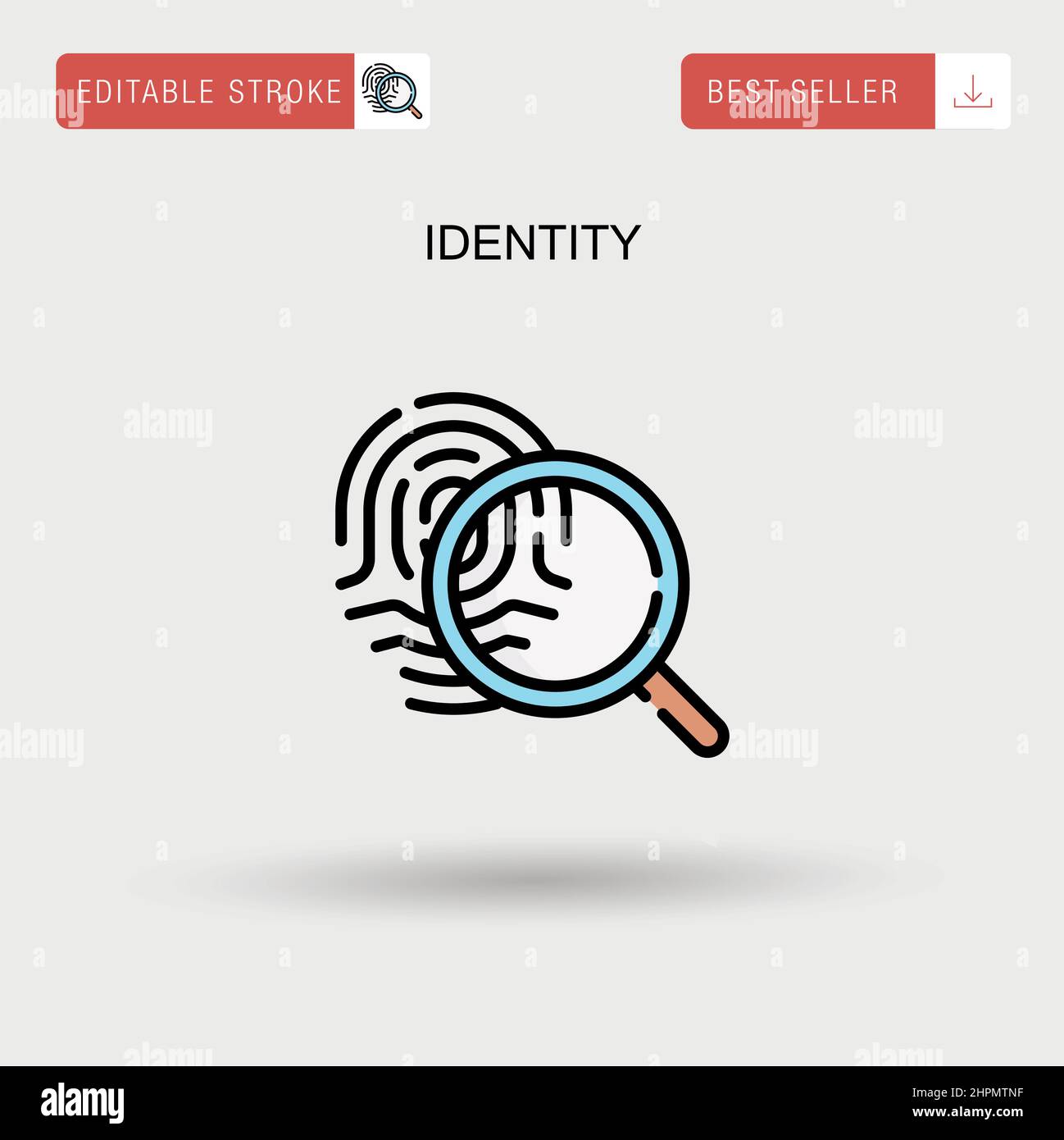 Identity Simple vector icon Stock Vector Image & Art - Alamy