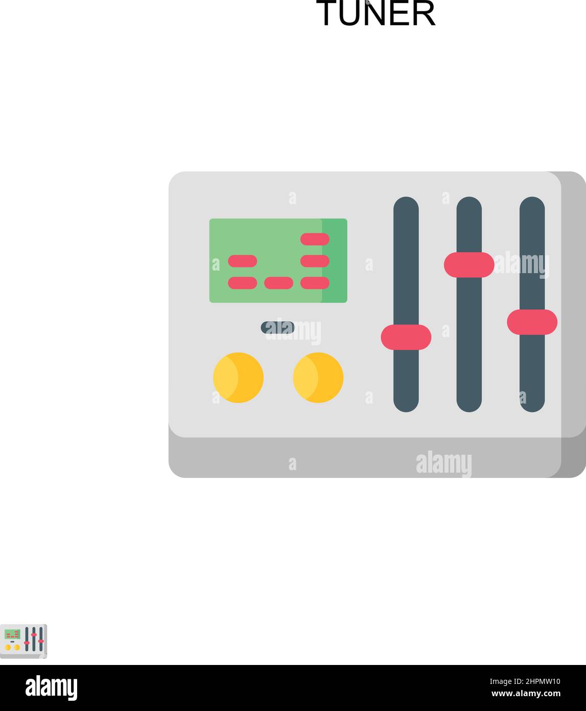 Tuner Simple vector icon. Illustration symbol design template for web mobile UI element Stock ...