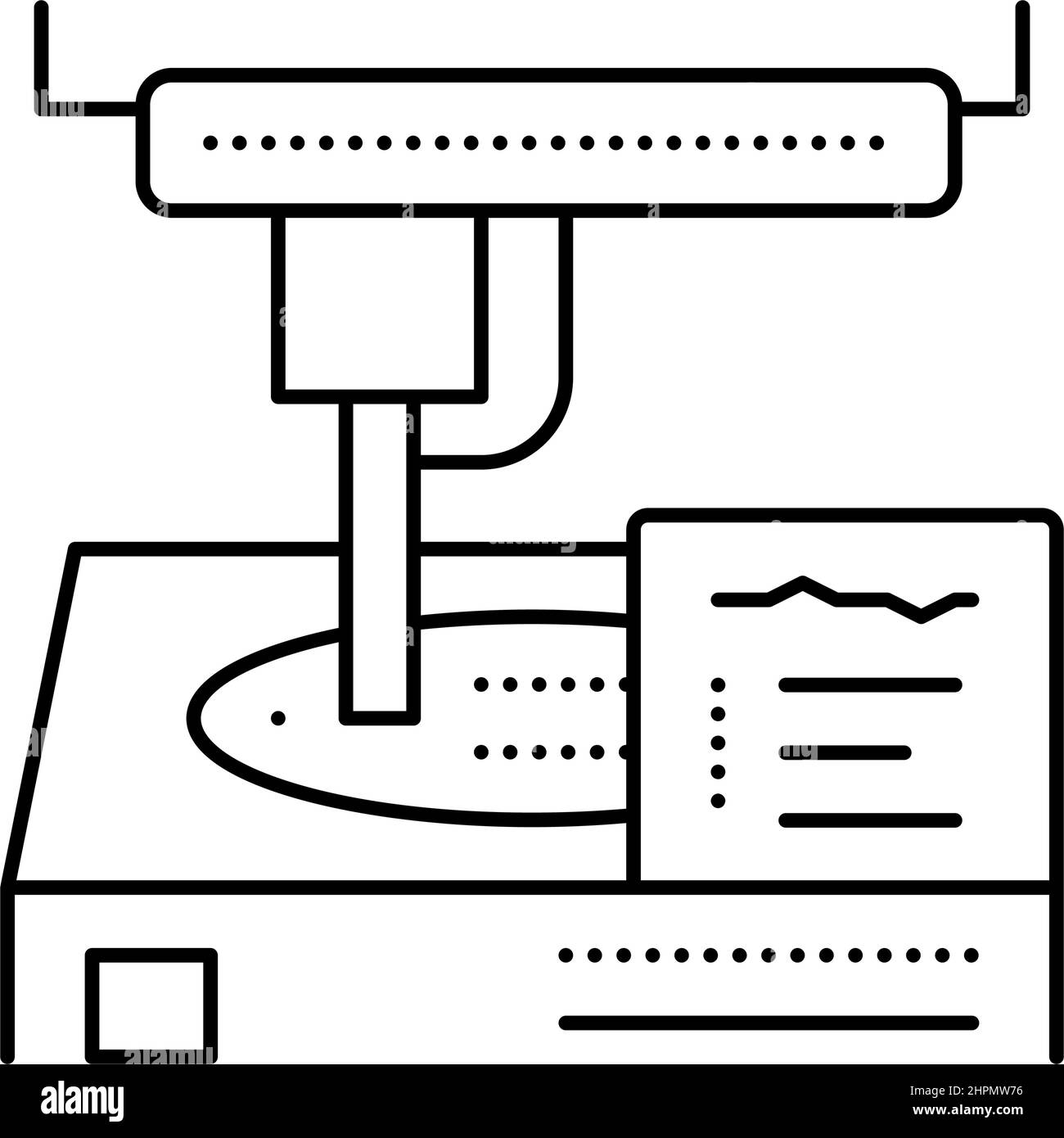 manufacturing factory equipment semiconductor line icon vector ...