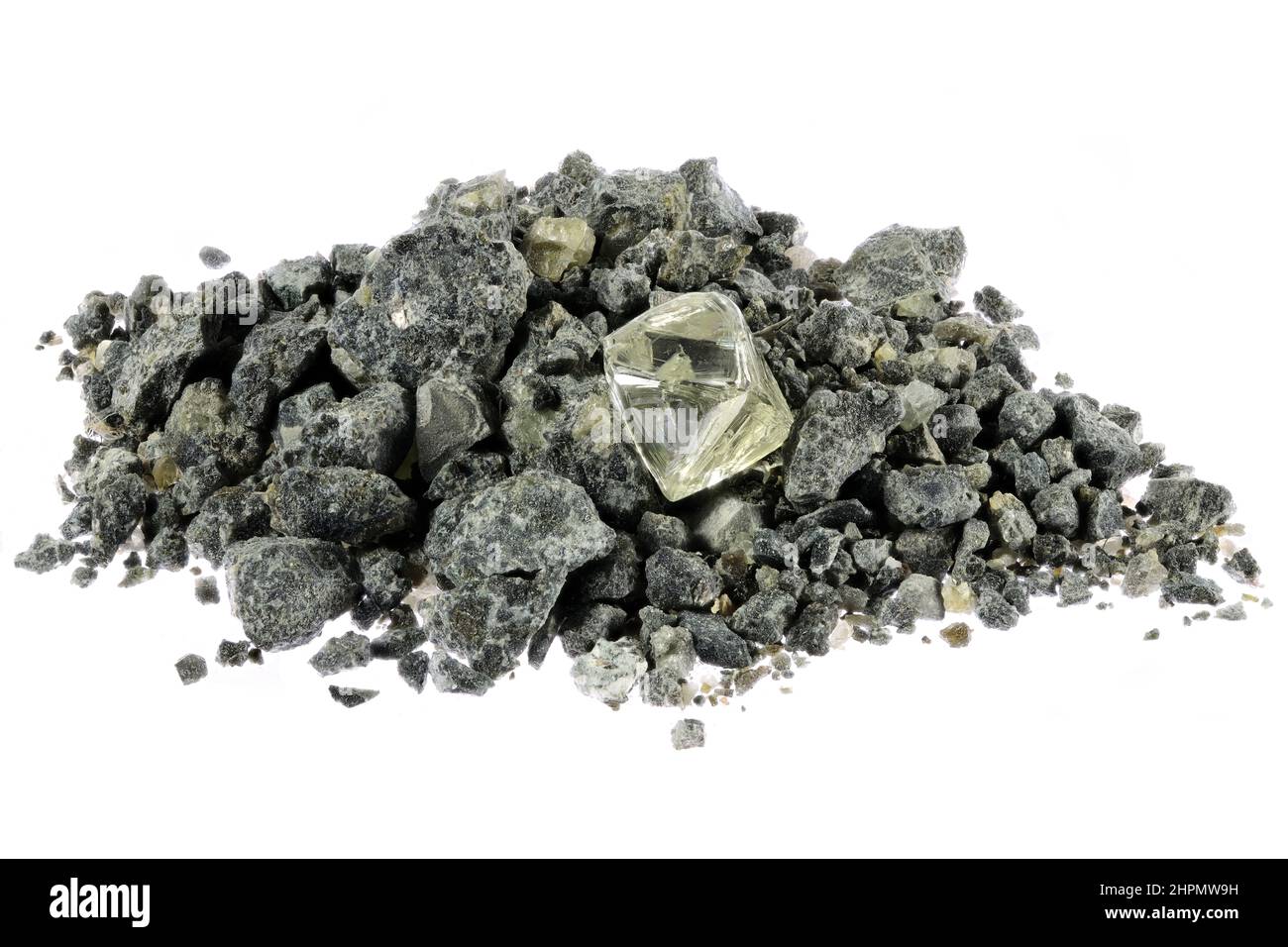 Rough diamond octahedron Cut Out Stock Images & Pictures - Alamy