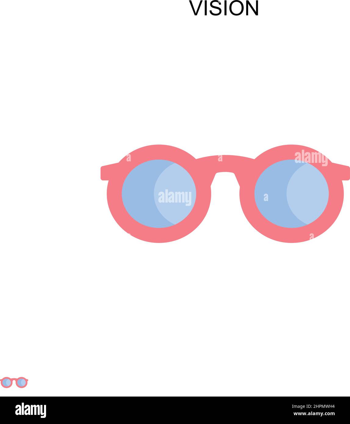 Vision Simple vector icon. Illustration symbol design template for web ...