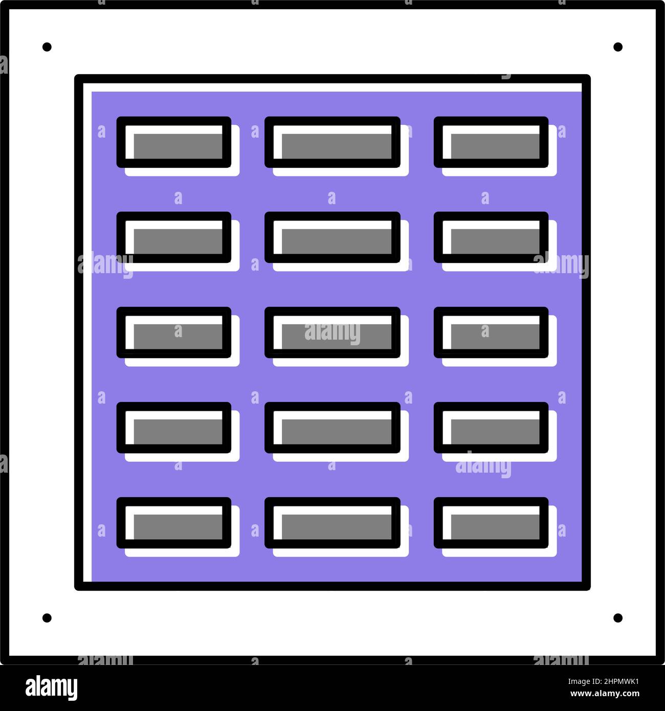 ventilation smoke color icon vector illustration Stock Vector Image ...