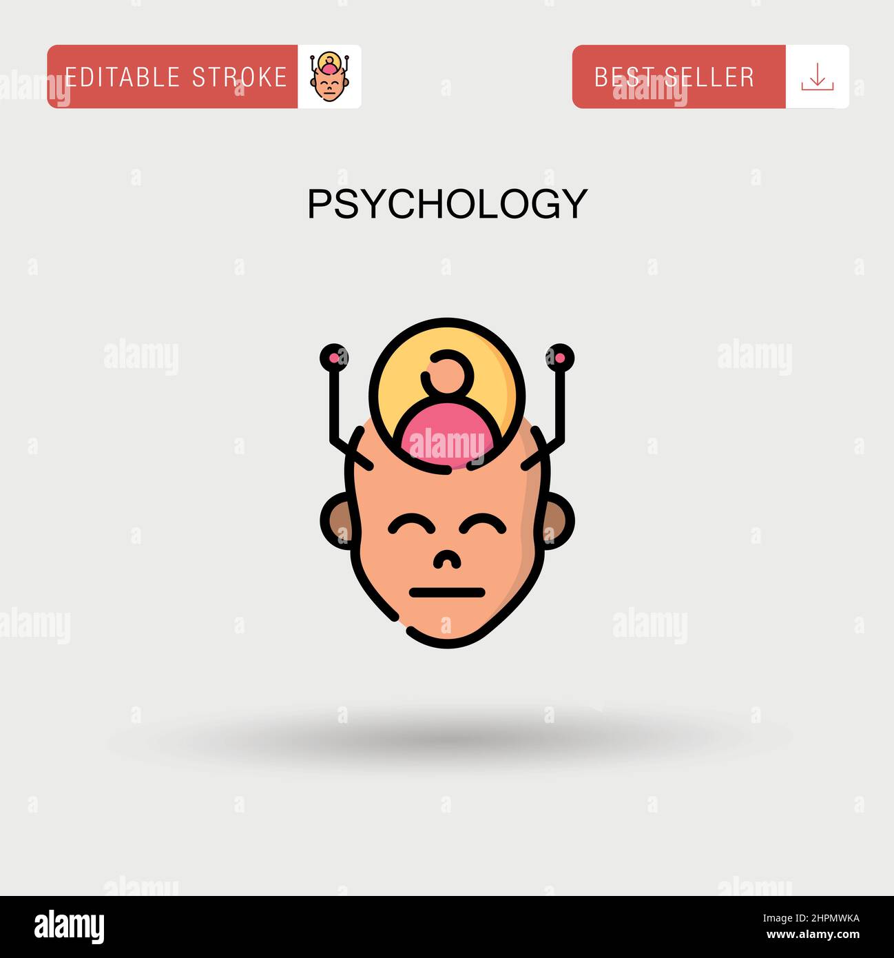 Psychology Simple vector icon Stock Vector Image & Art - Alamy