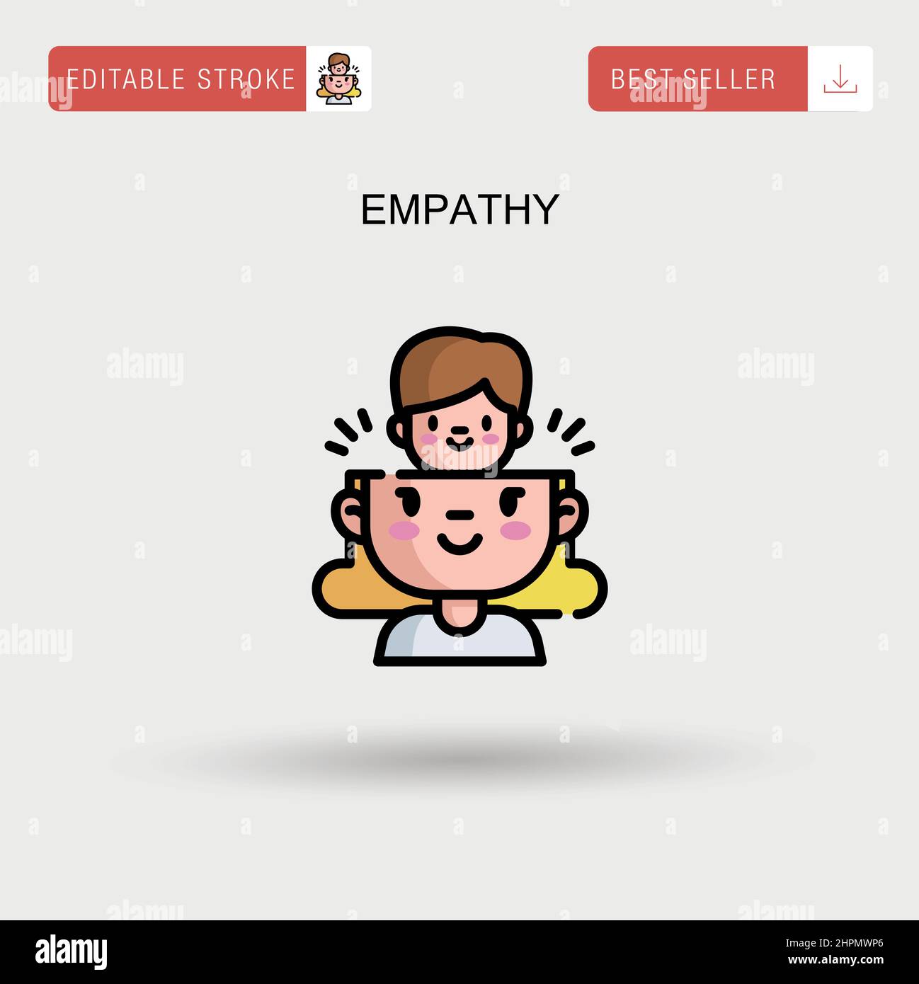 Empathy Simple vector icon Stock Vector Image & Art - Alamy