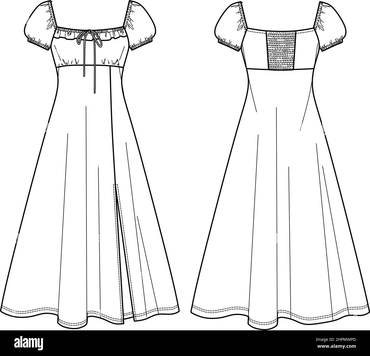 Frill dress Black and White Stock Photos & Images - Alamy