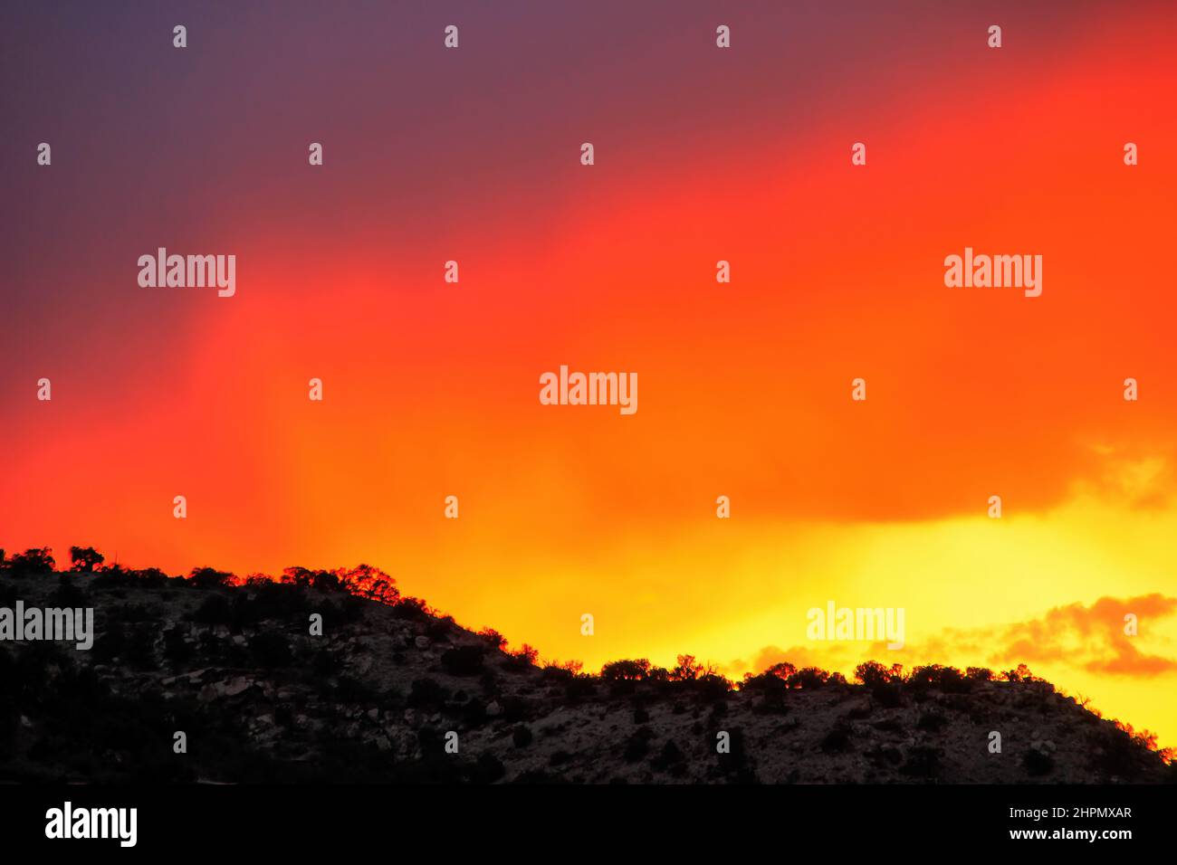 Colorful sky at sunset in Colorado National Monument, Grand Junction ...