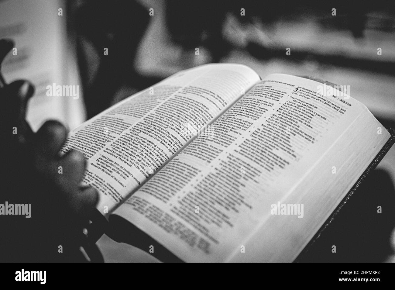 Open book nature background Black and White Stock Photos & Images - Alamy