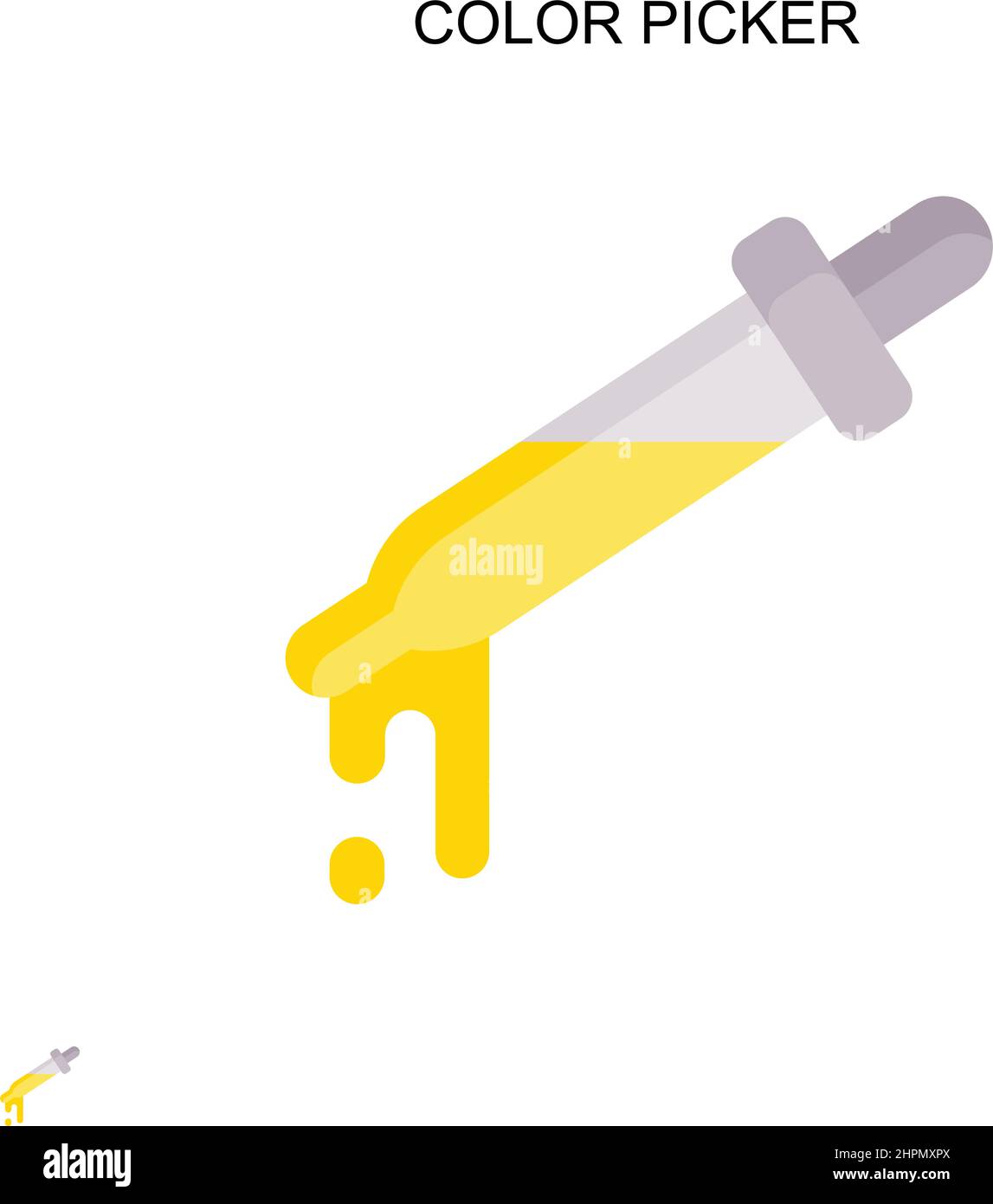 Color picker Simple vector icon. Illustration symbol design template ...