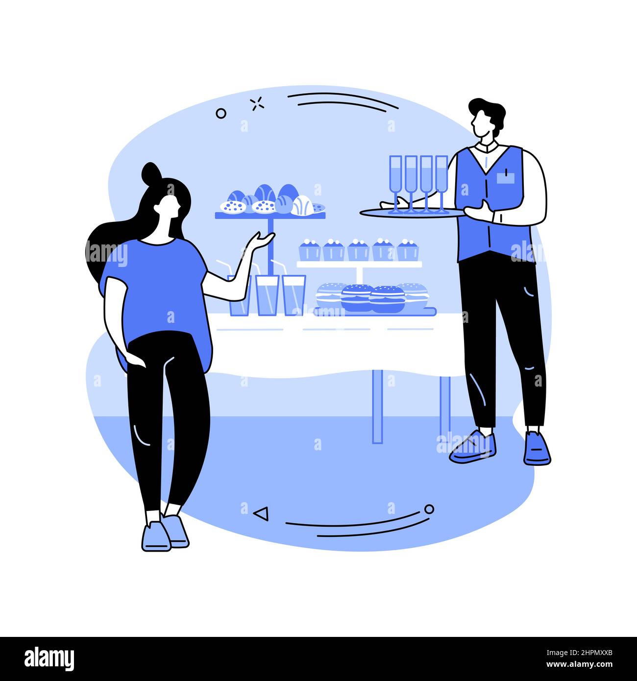 Catering abstract concept vector illustration Stock Vector Image & Art ...